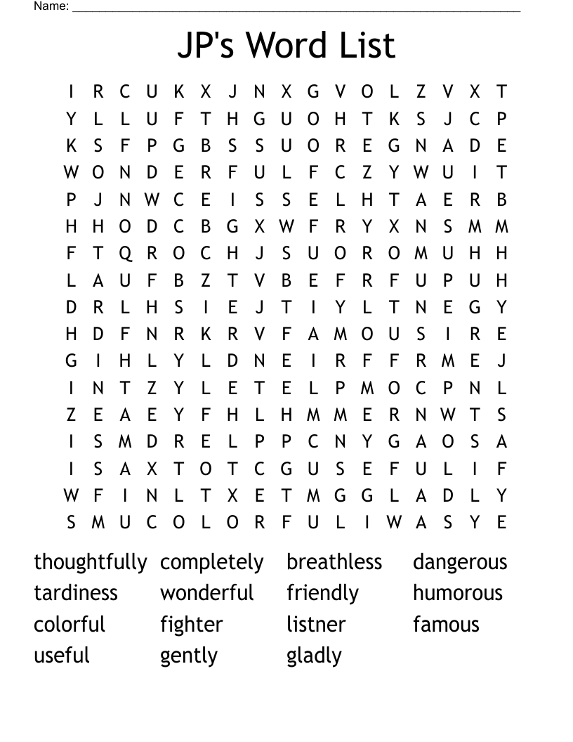 JP s Word List Word Search WordMint jp-s-word-list-word-search-wordmint