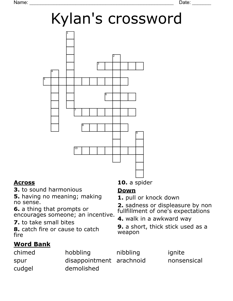 Kylan s Crossword WordMint kylan-s-crossword-wordmint