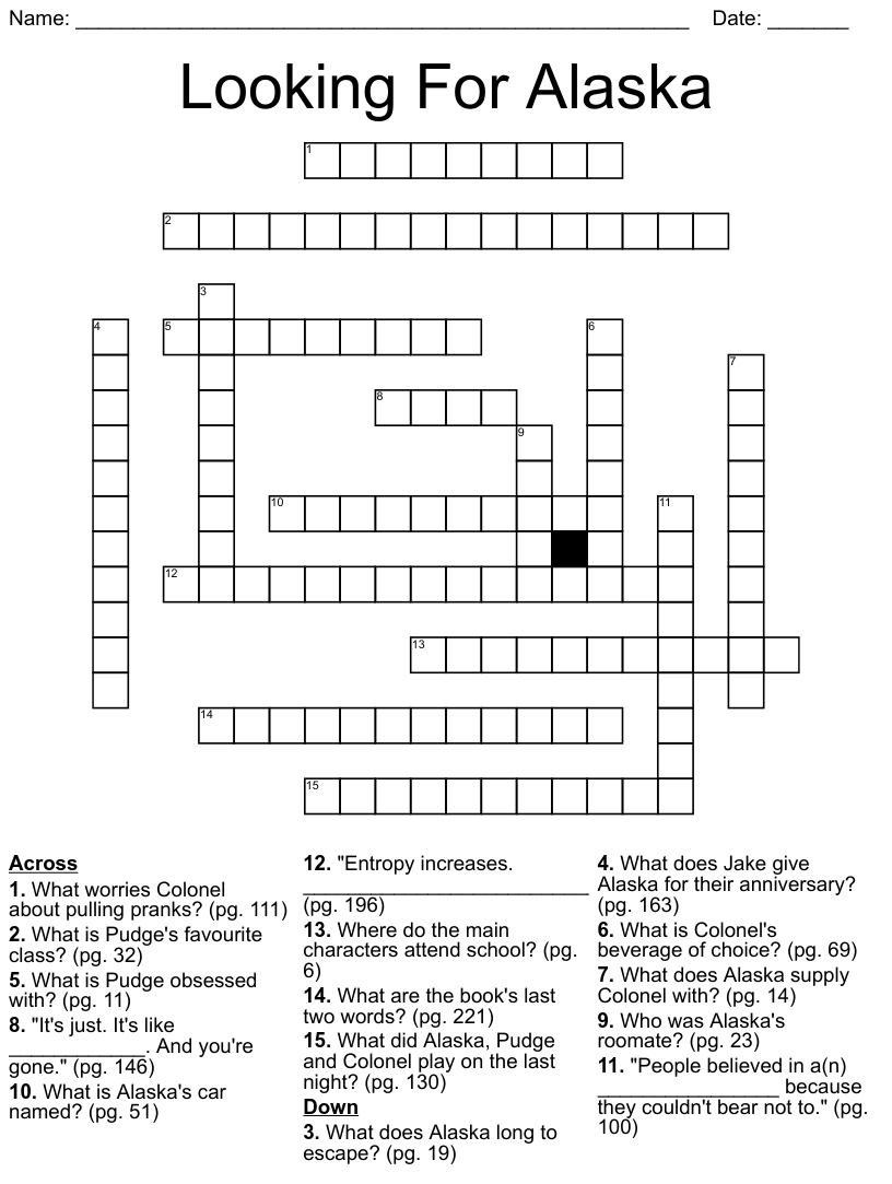 Avatar Crossword - WordMint