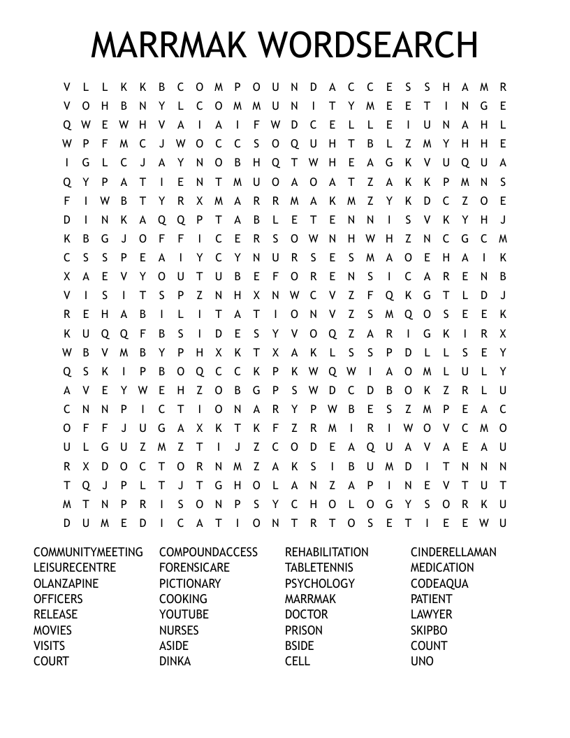 MARRMAK WORDSEARCH - WordMint