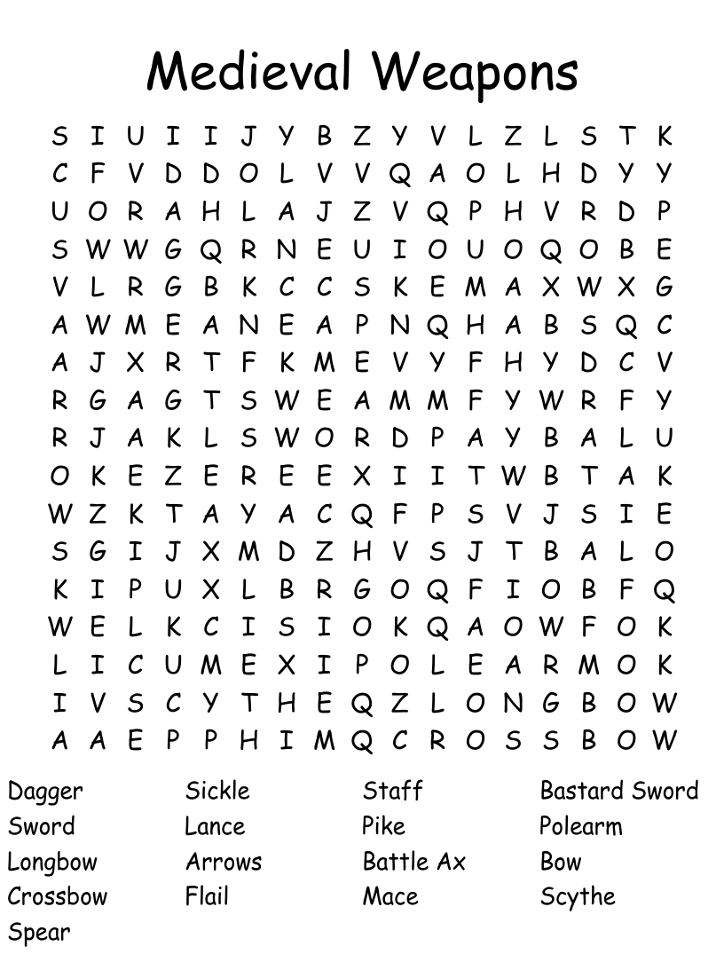 Celts Word Search - WordMint
