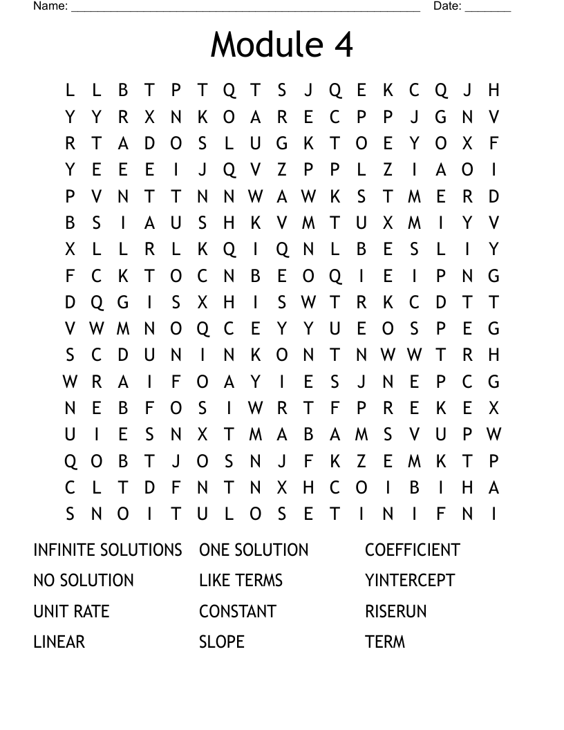 Module 4 Word Search - WordMint