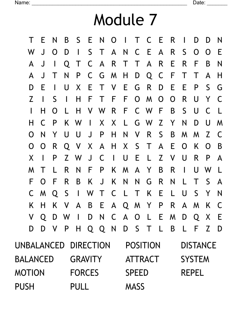 Module 7 Word Search - WordMint
