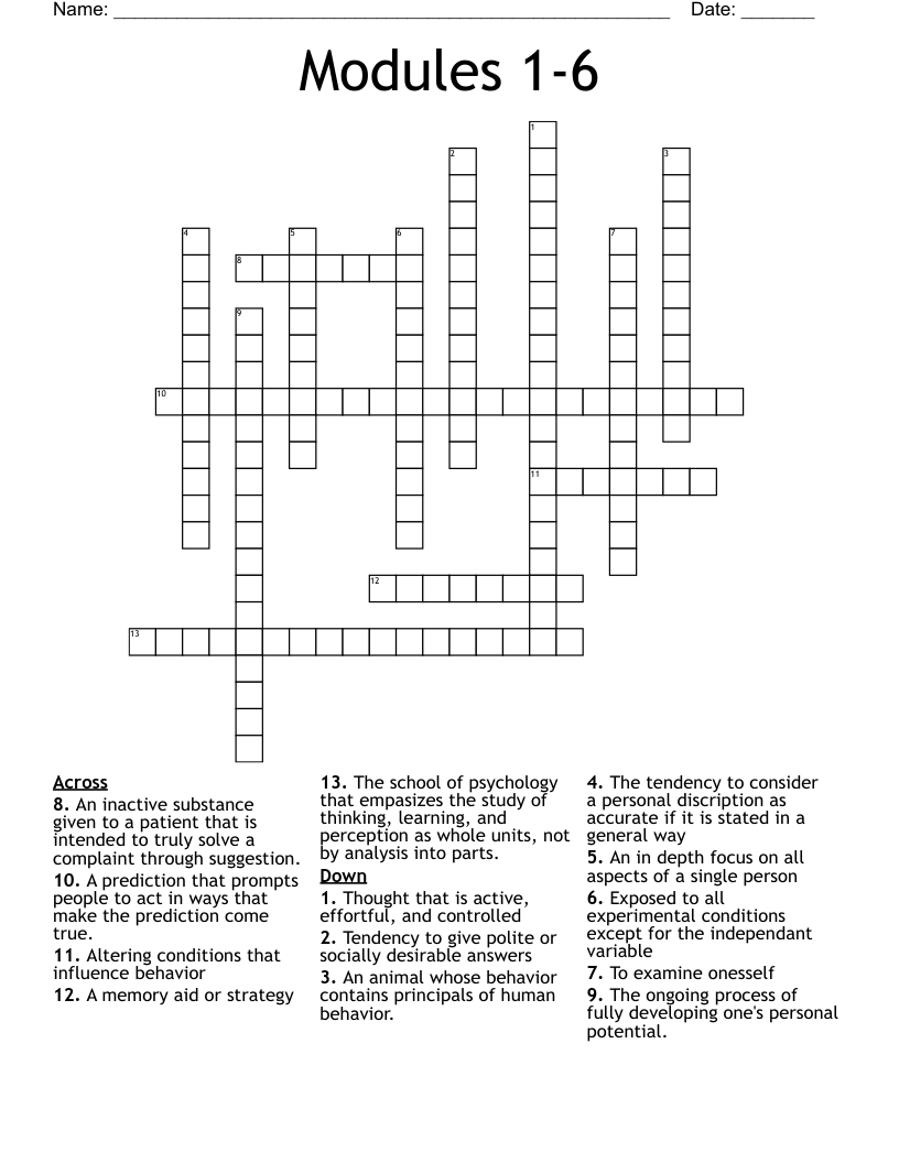 Modules 1 6 Crossword WordMint modules-1-6-crossword-wordmint