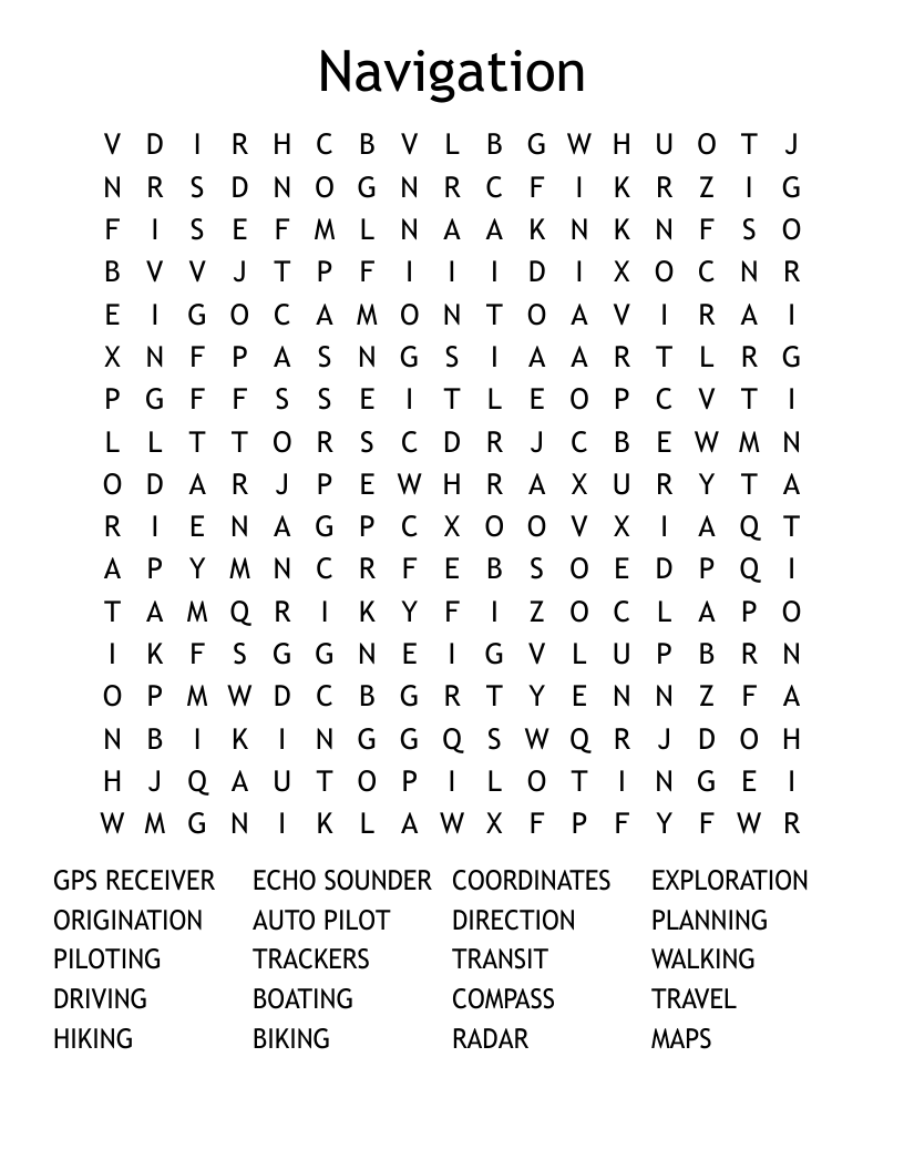 Navigation Word Search WordMint