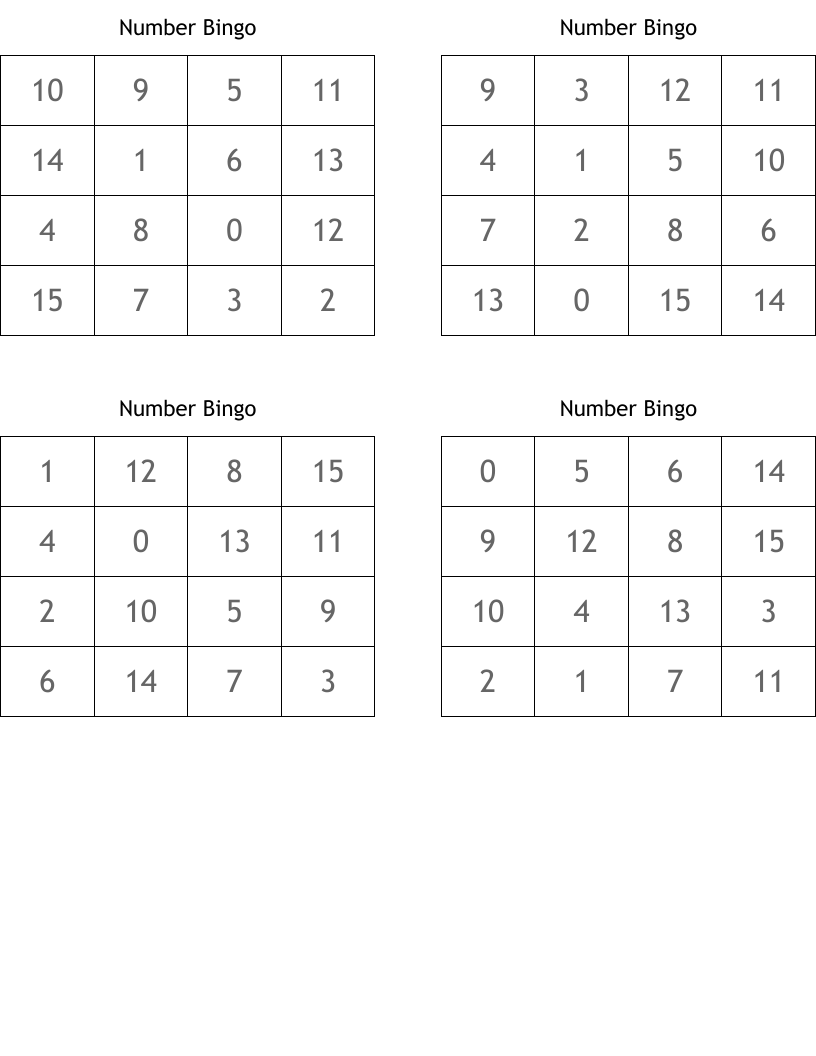 Number Bingo - WordMint