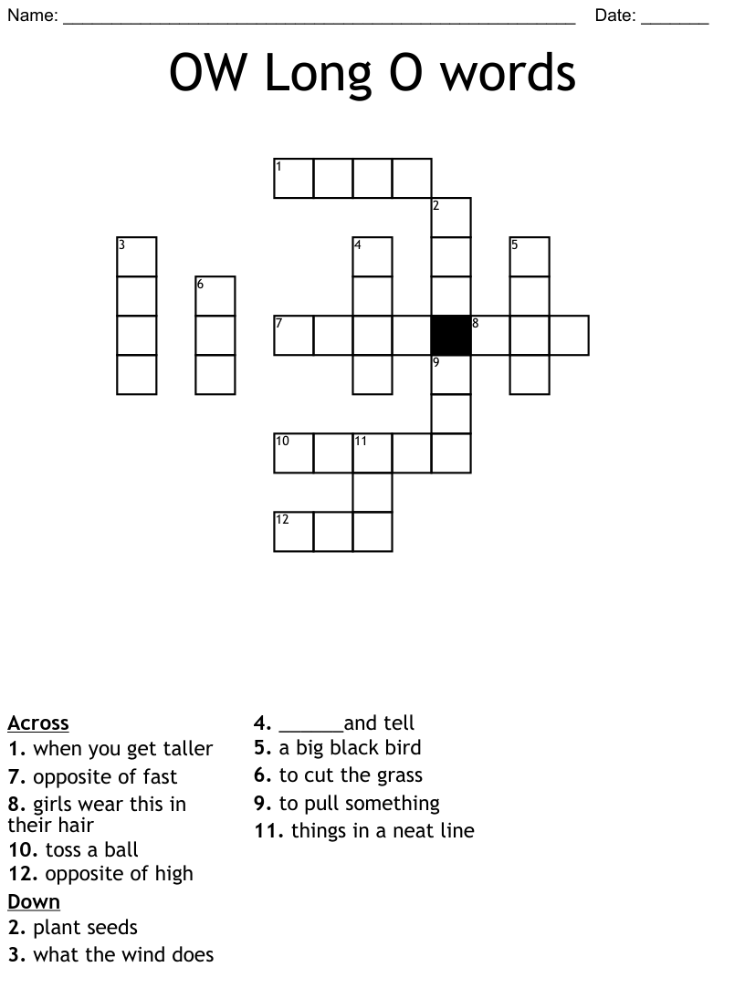 ow words Word Search - WordMint