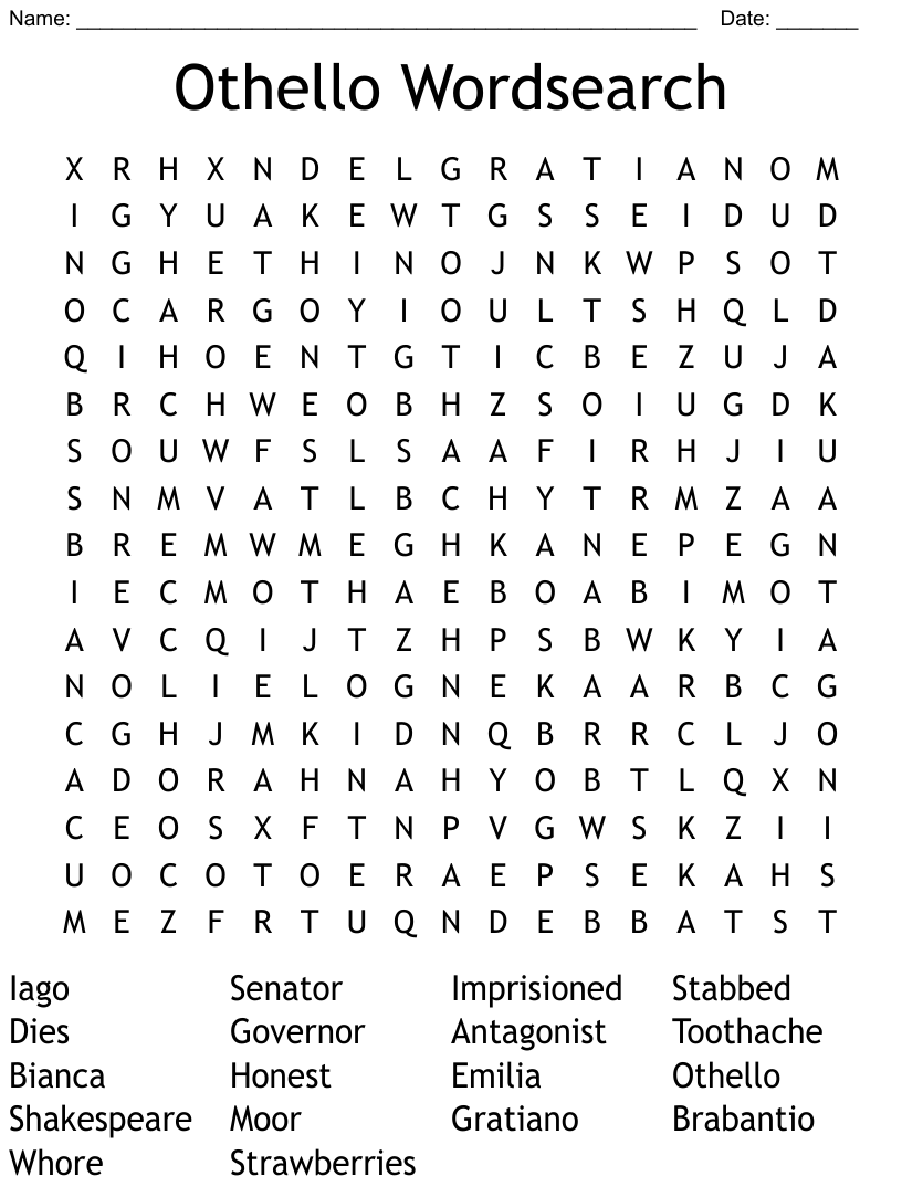 Othello Puzzles - WordMint