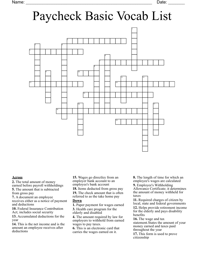 Accounting Payroll Accounting Word Search WordMint