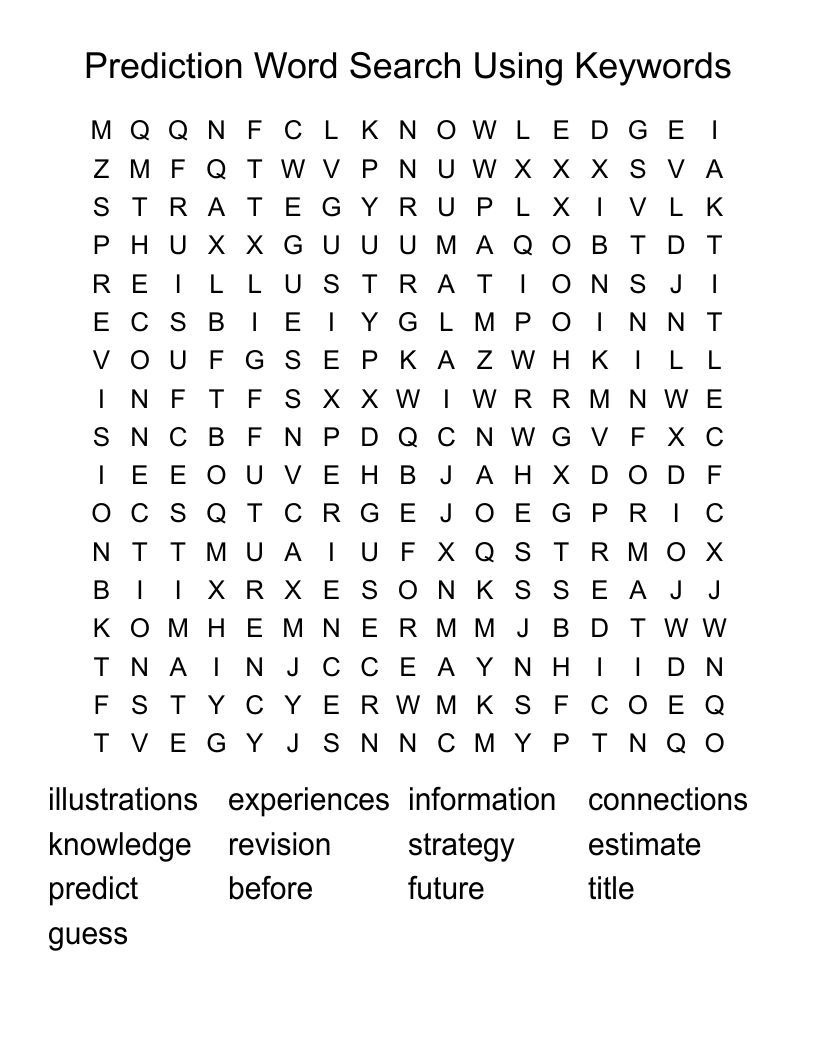 Prediction Word Search Using Keywords - WordMint