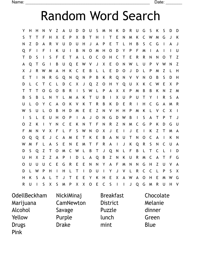 Random Word Search - WordMint