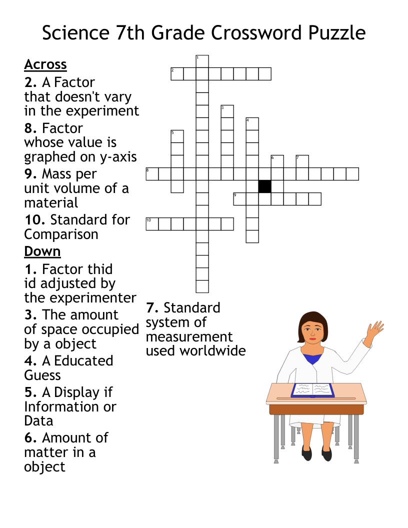 Bekennen Magenschmerzen Mikrowelle Science Crossword Puzzles Stapel