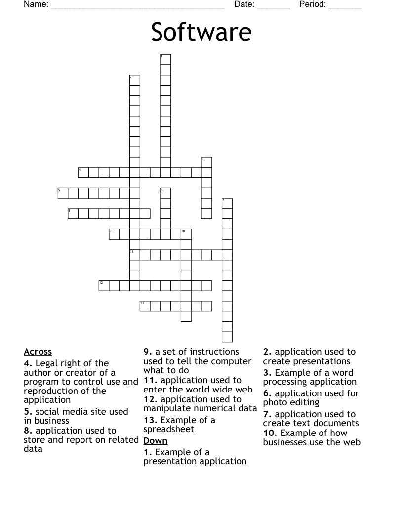 Software Crossword WordMint