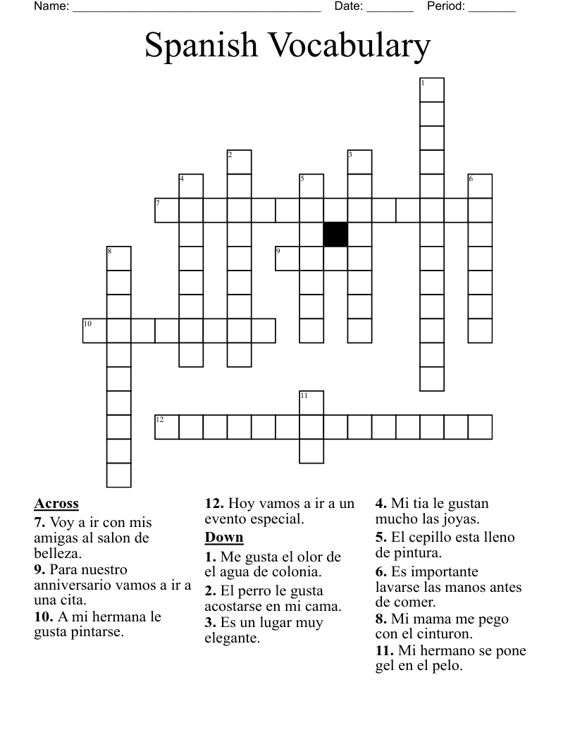Spanish 2 Word Search WordMint
