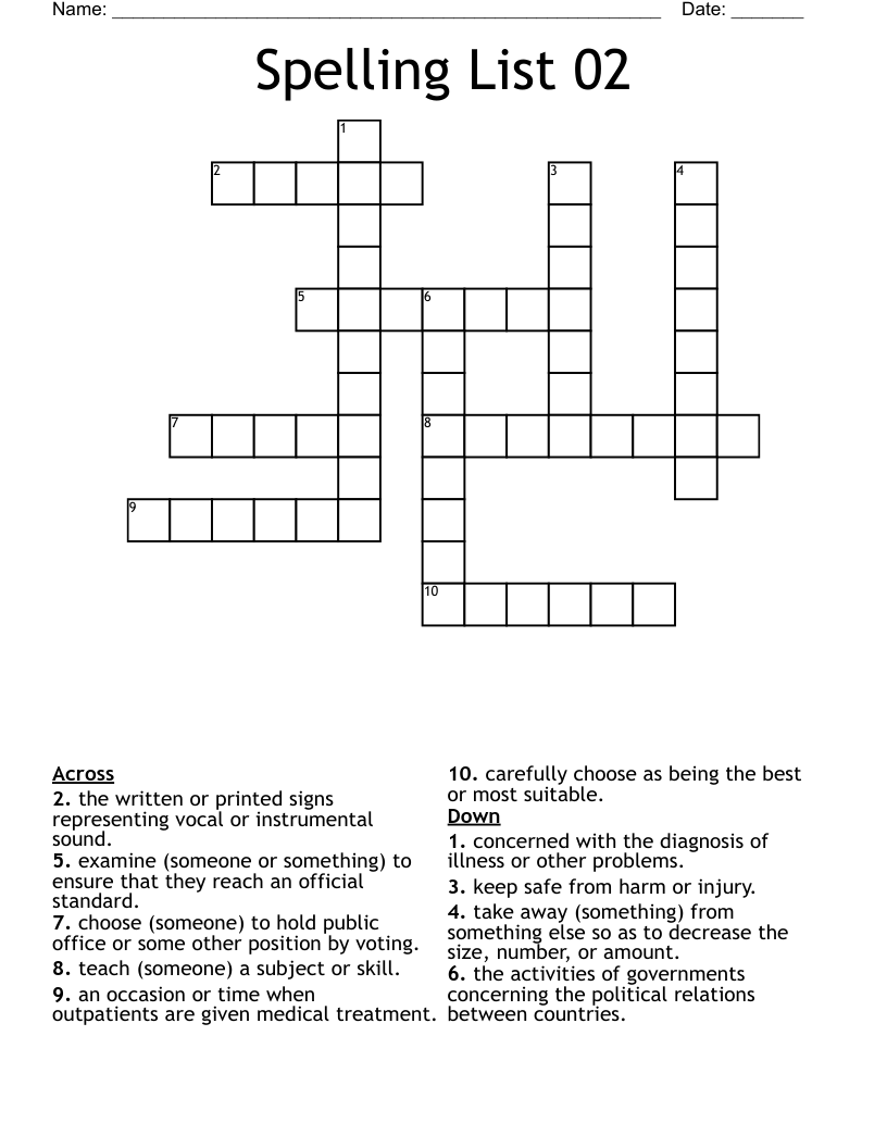 Spelling List 02 Crossword WordMint spelling-list-02-crossword-wordmint