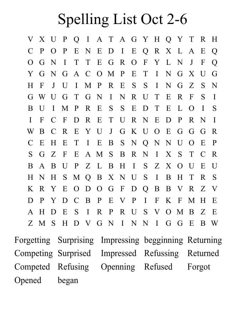 Spelling List Oct 2 6 Word Search WordMint spelling-list-oct-2-6-word-search-wordmint
