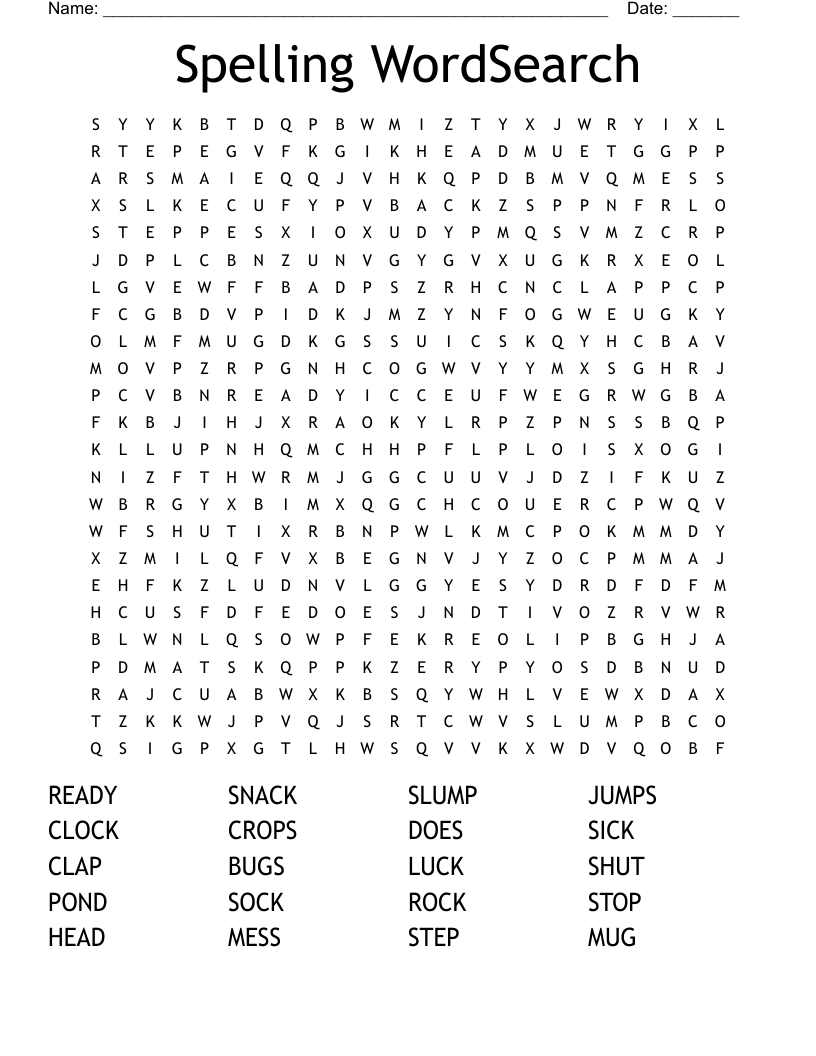 Spelling WordSearch WordMint