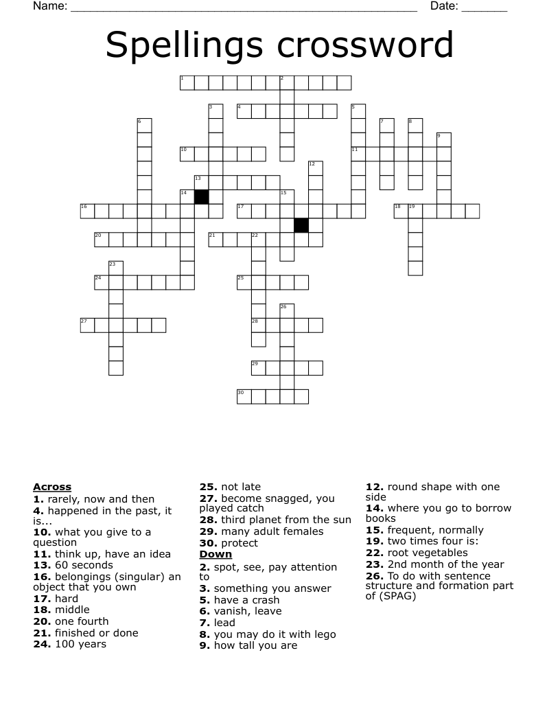 Spellings Crossword WordMint spellings-crossword-wordmint