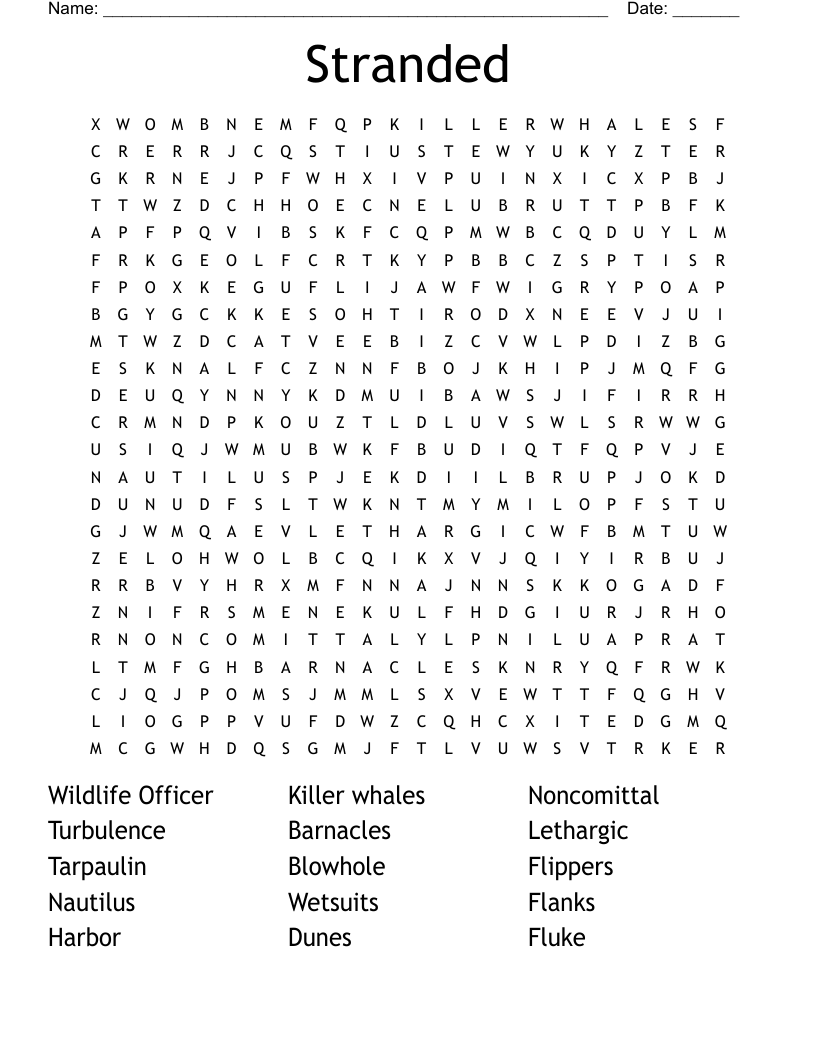 Stranded Word Search - WordMint
