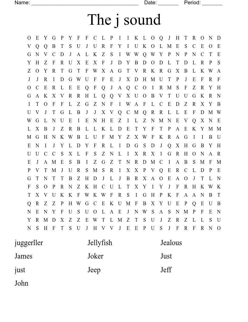 The J Sound Word Search WordMint the-j-sound-word-search-wordmint
