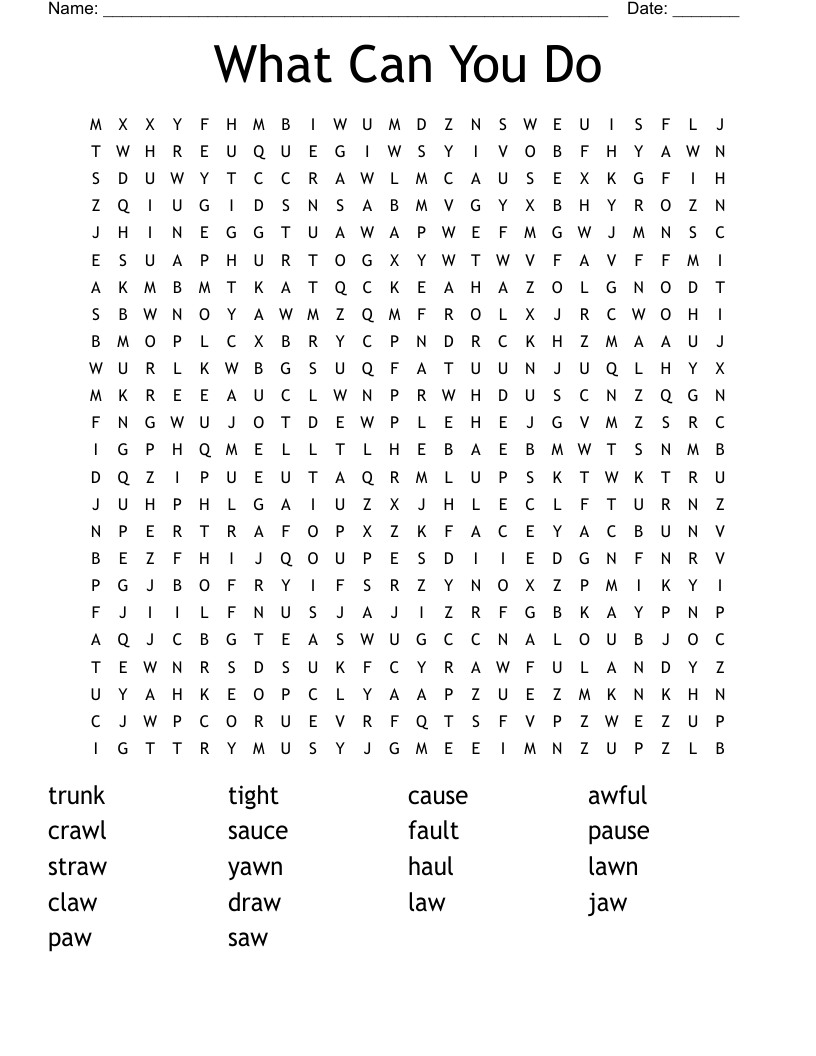 Sounds Word Search WordMint