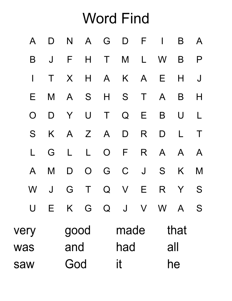 Word Find Word Search WordMint