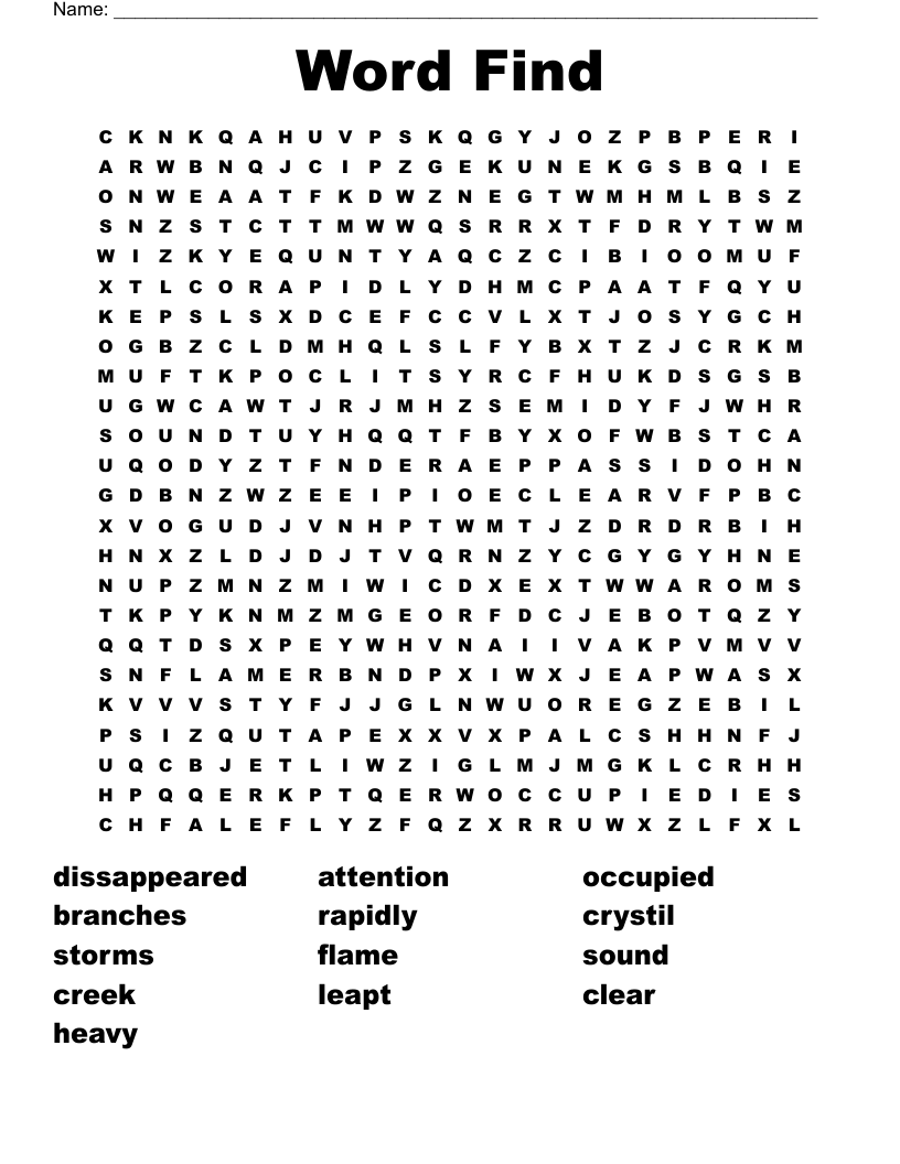 Word Find Word Search WordMint