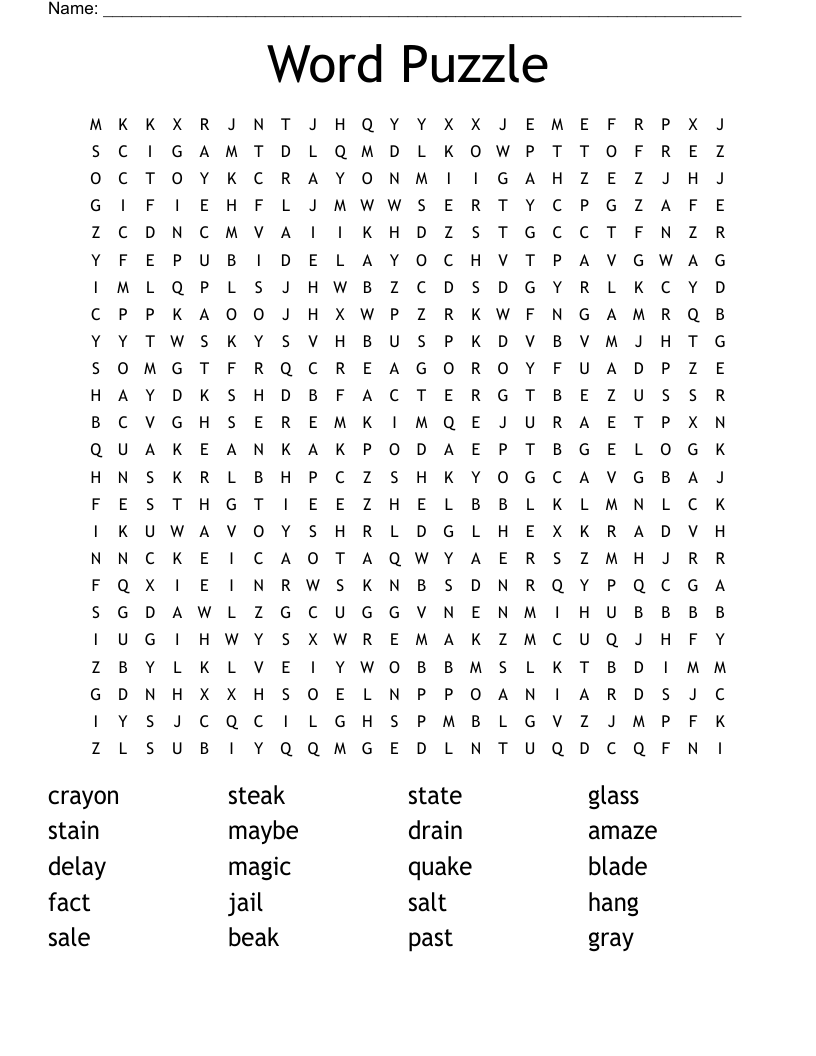 Word Puzzle Word Search WordMint