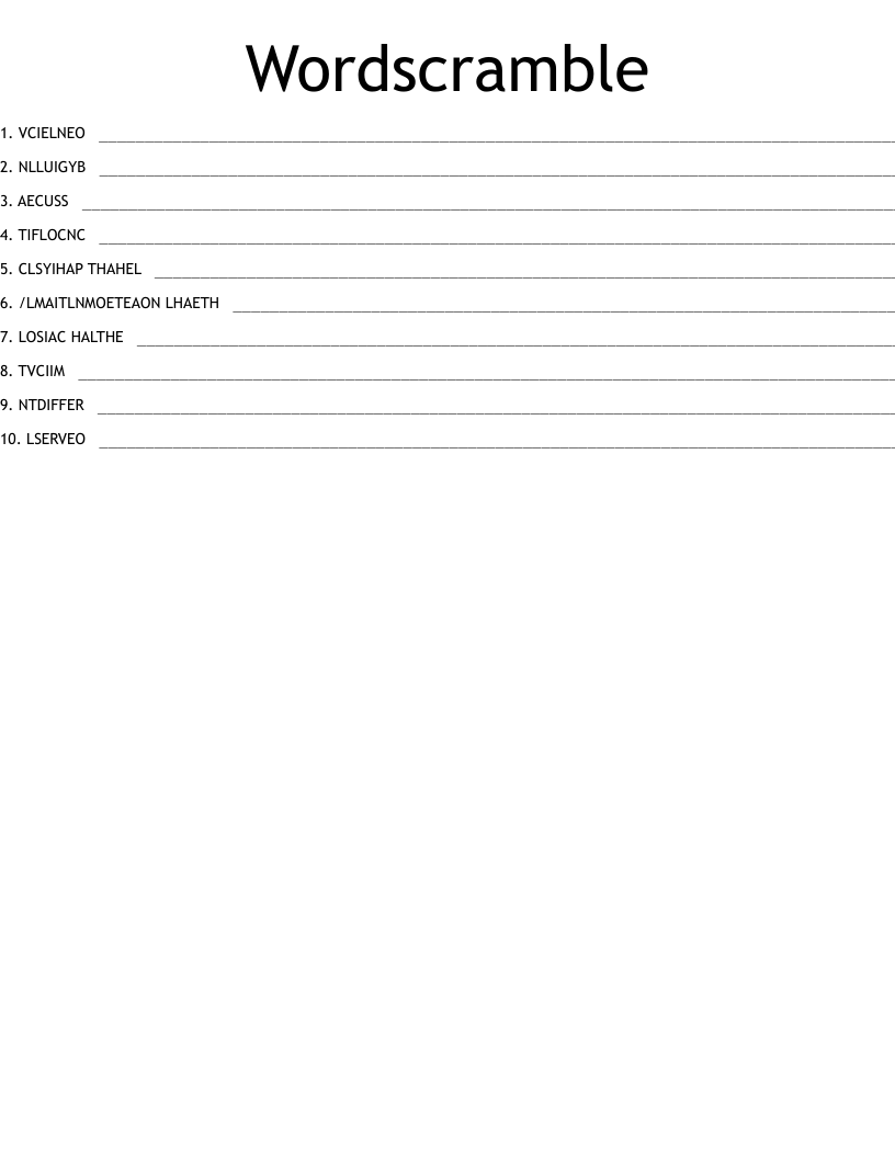 Wordscramble - WordMint