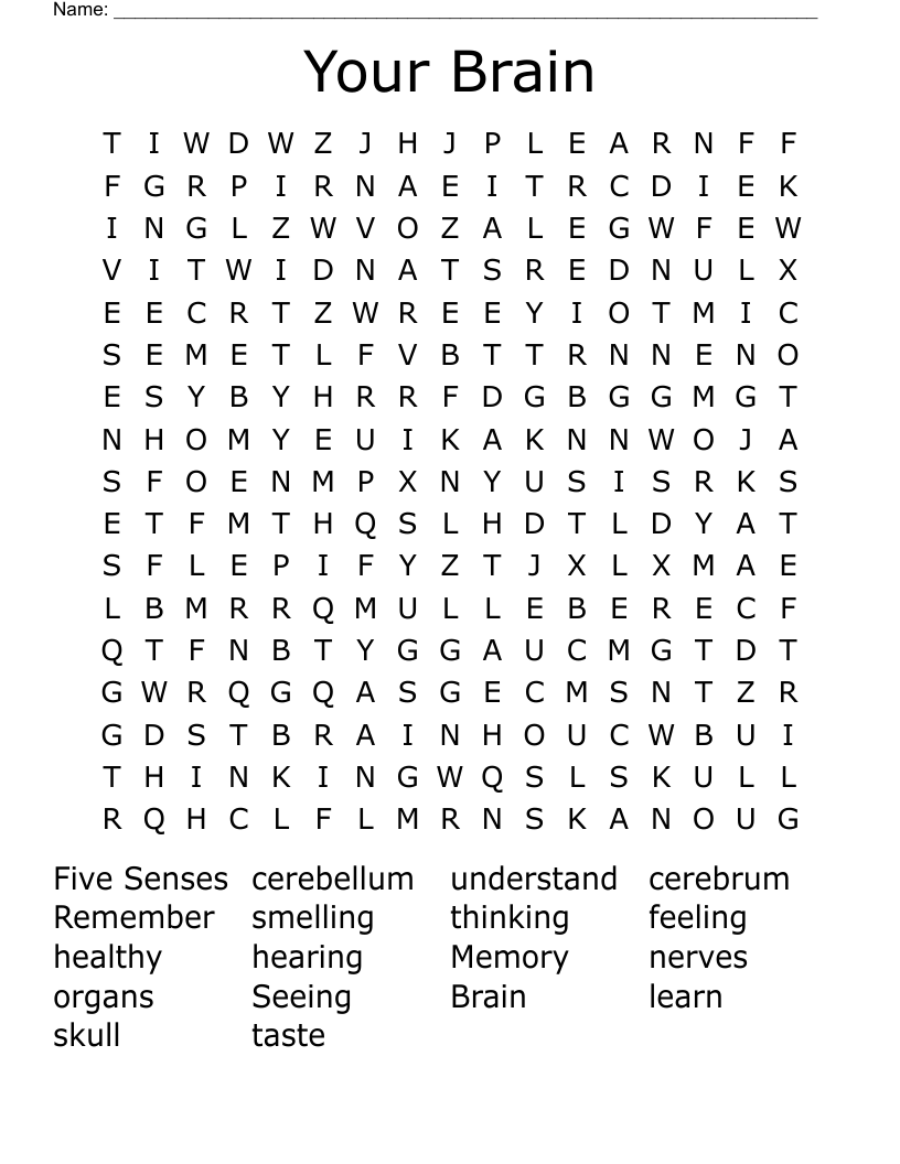 Brain Word Search