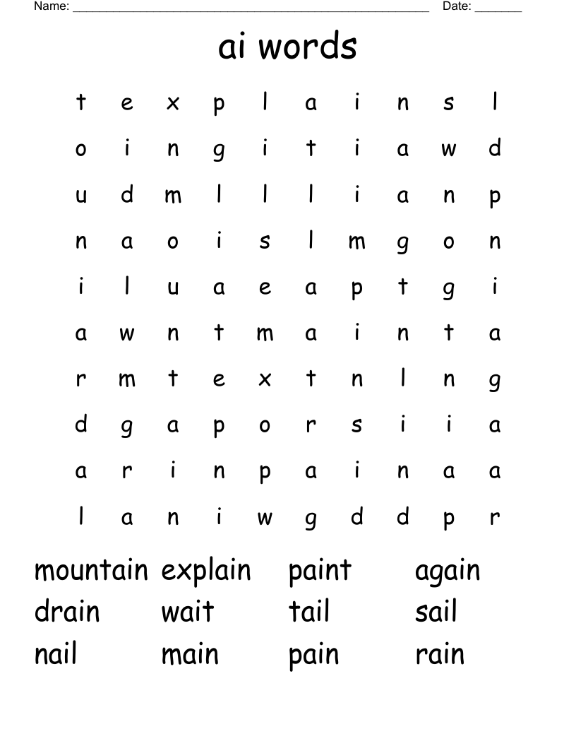 Ai Words Word Search WordMint