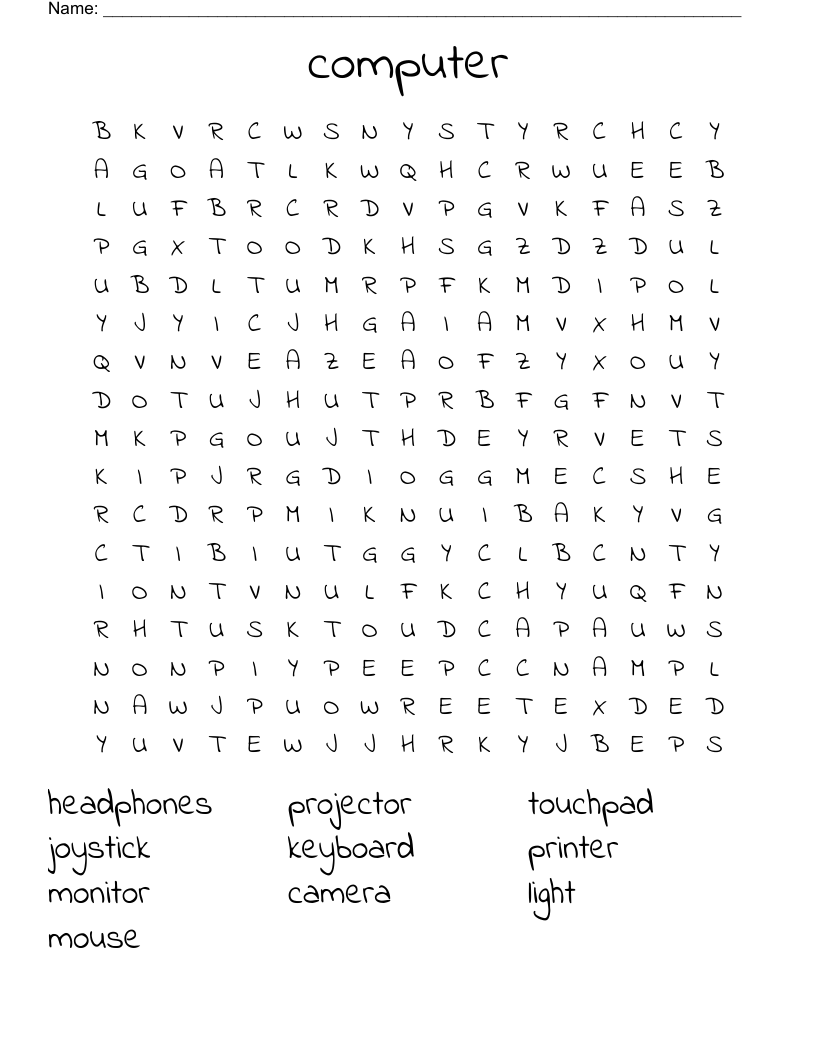 Computer Word Search WordMint