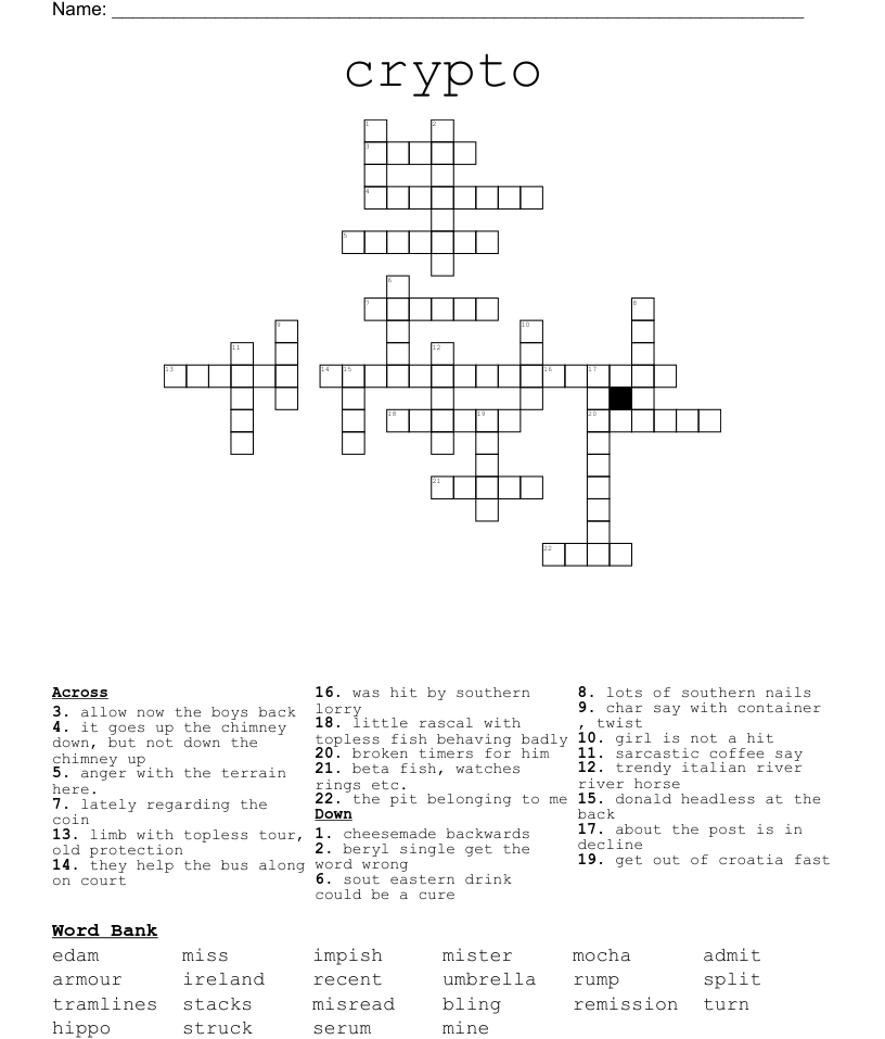 Crypto Puzzles - WordMint