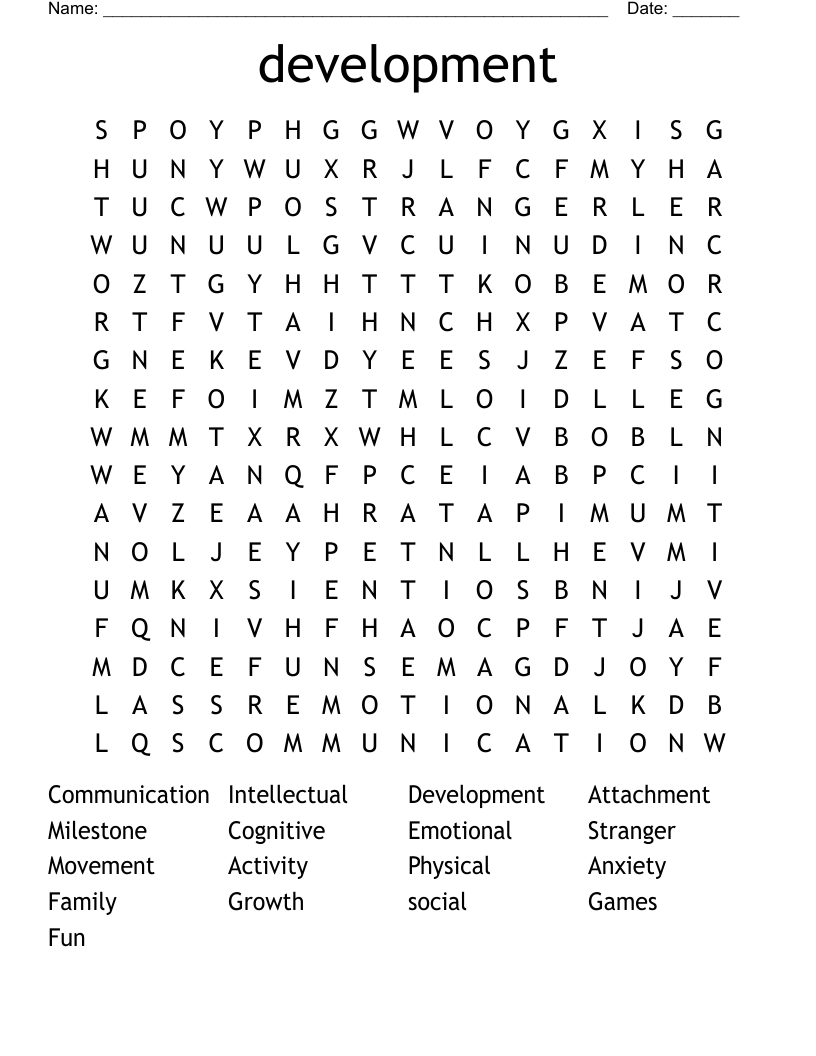 development Word Search - WordMint