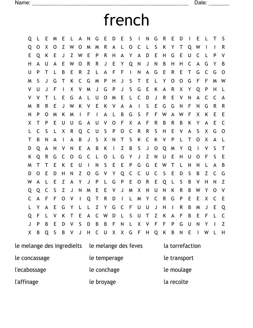 french Word Search - WordMint