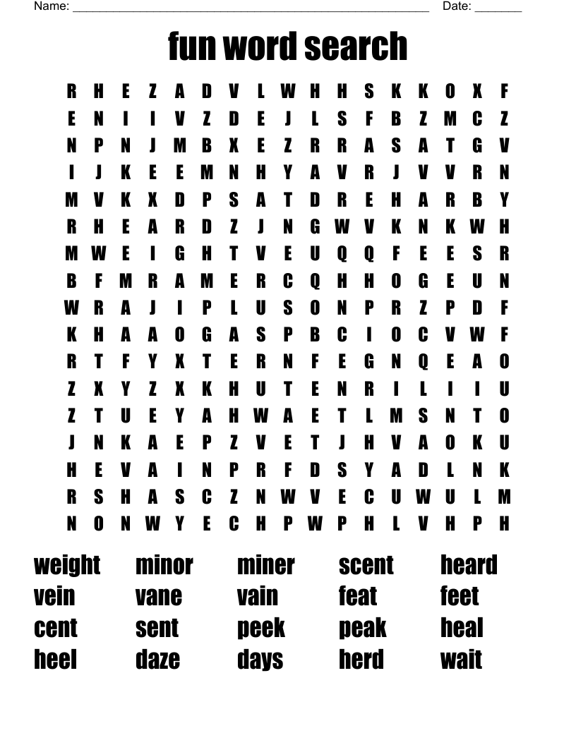 Fun Word Search WordMint