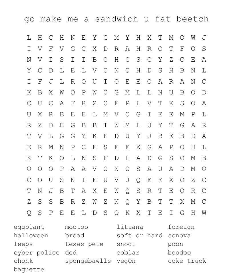 Sandwich Puzzles - WordMint