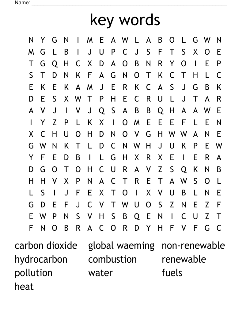 key words Word Search - WordMint