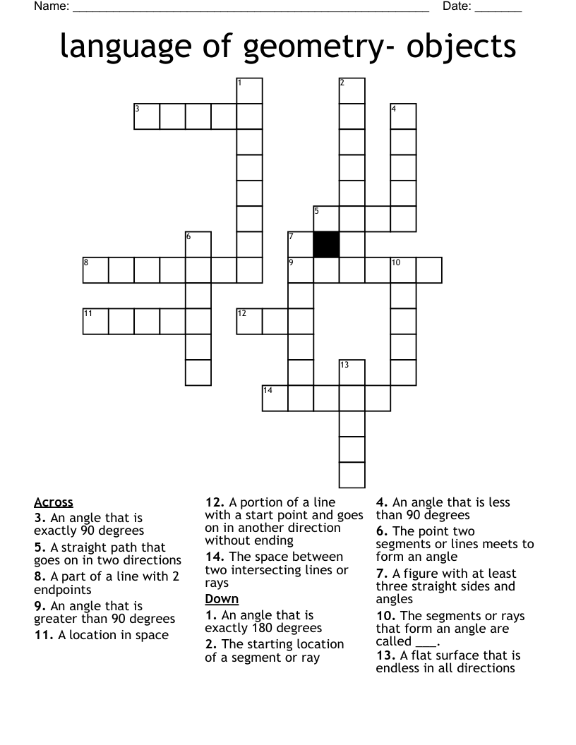 Language Of Geometry Objects Crossword WordMint language-of-geometry-objects-crossword-wordmint