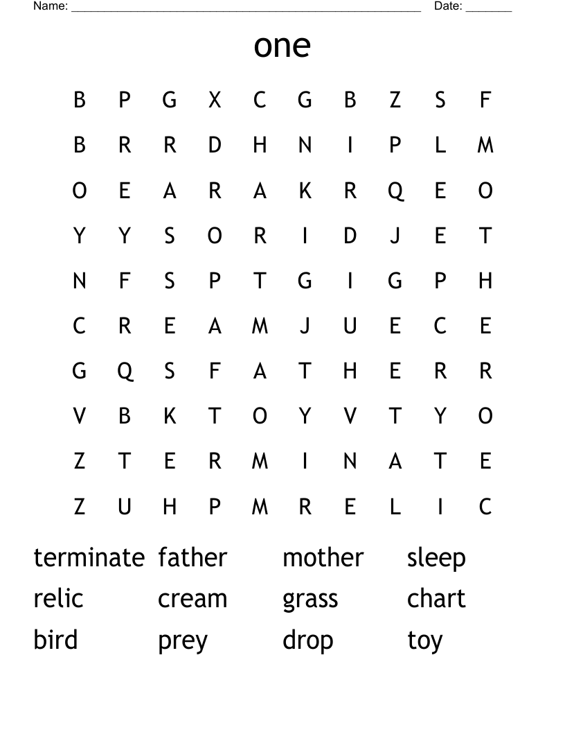 one Word Search - WordMint