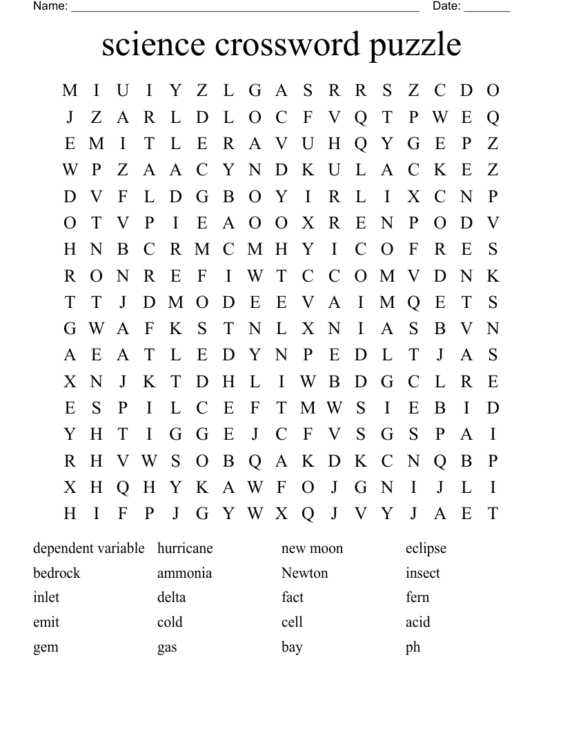 Science Crossword Puzzle Word Search WordMint science-crossword-puzzle-word-search-wordmint