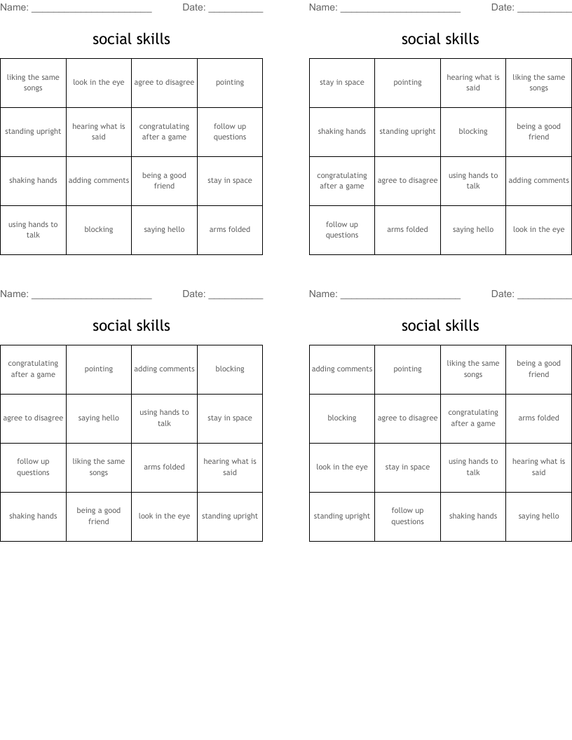social-skills-bingo-cards-wordmint