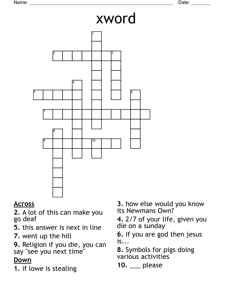 xword Crossword - WordMint