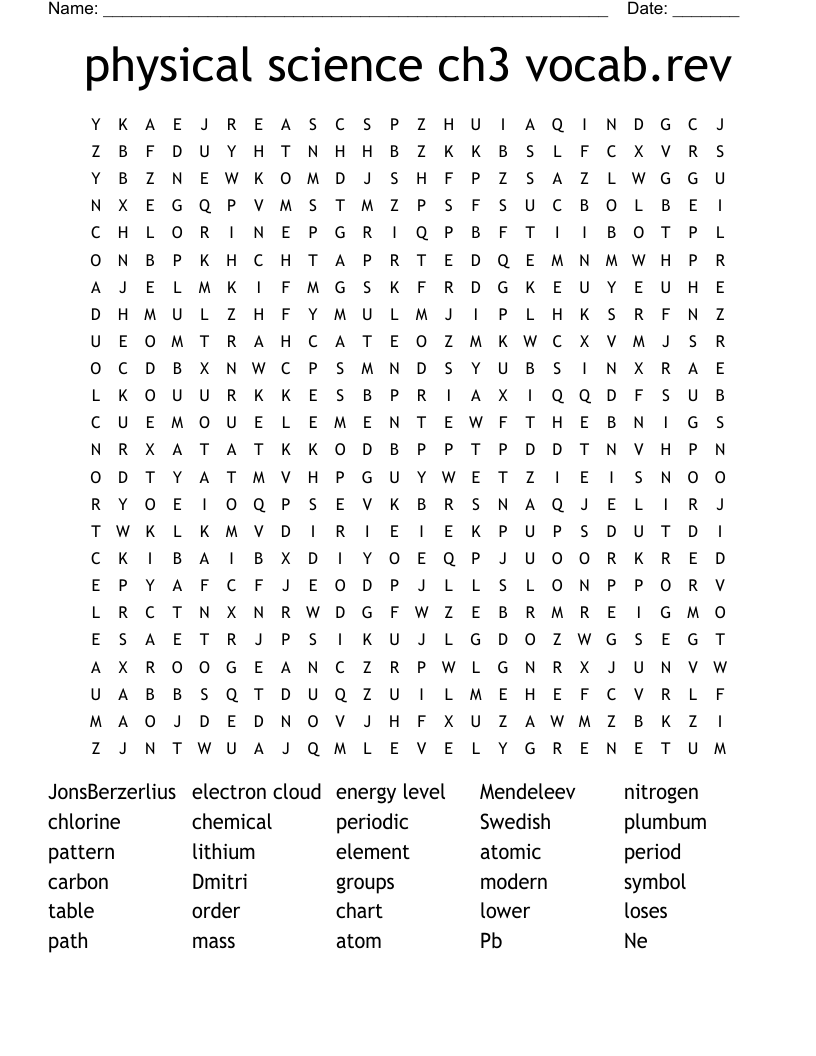 physical science ch3 vocab.rev Word Search - WordMint